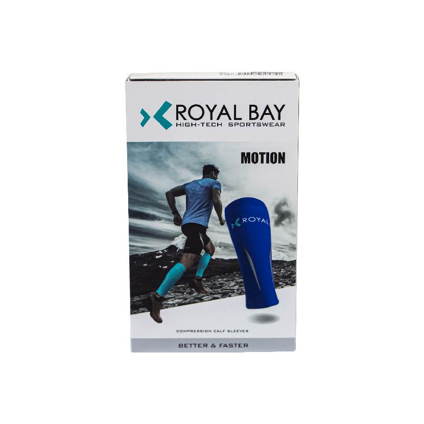 ROYAL BAY Motion - Kompresní lýtkové návleky - Modrá/M ROYAL BAY Motion - Kompresní lýtkové návleky - Modrá/M